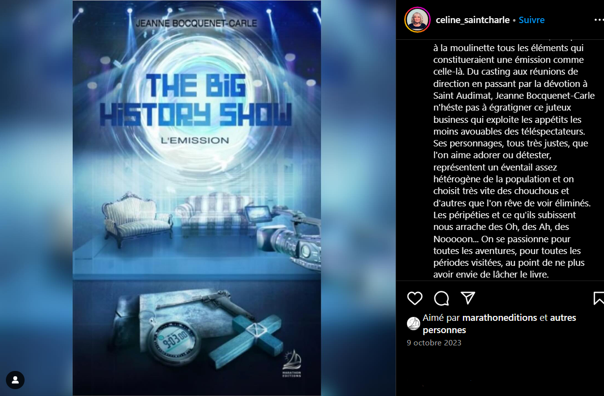 Chronique de celine_saintcharle : The Big History Show - Marathon Editions